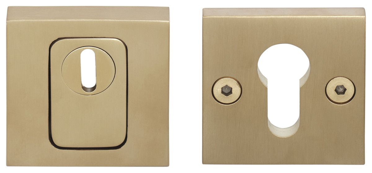 BSQVEIL-KT - set of solid security escutcheons with cylinder protection ...