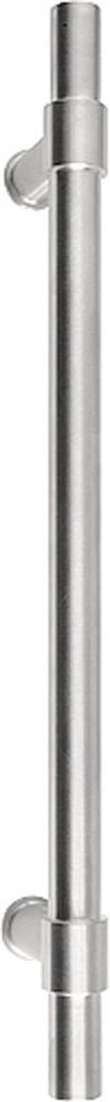 PB400 NP - pull handle including concealed fixings satin stainless ...