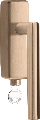 LB2-DKLOCK-O - locking tilt and turn window handle PVD light bronze ...